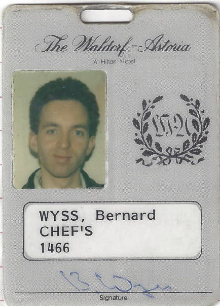 Bernhard Wyss, Chef's Department, 1994 to 1995. - Waldorf Stories
